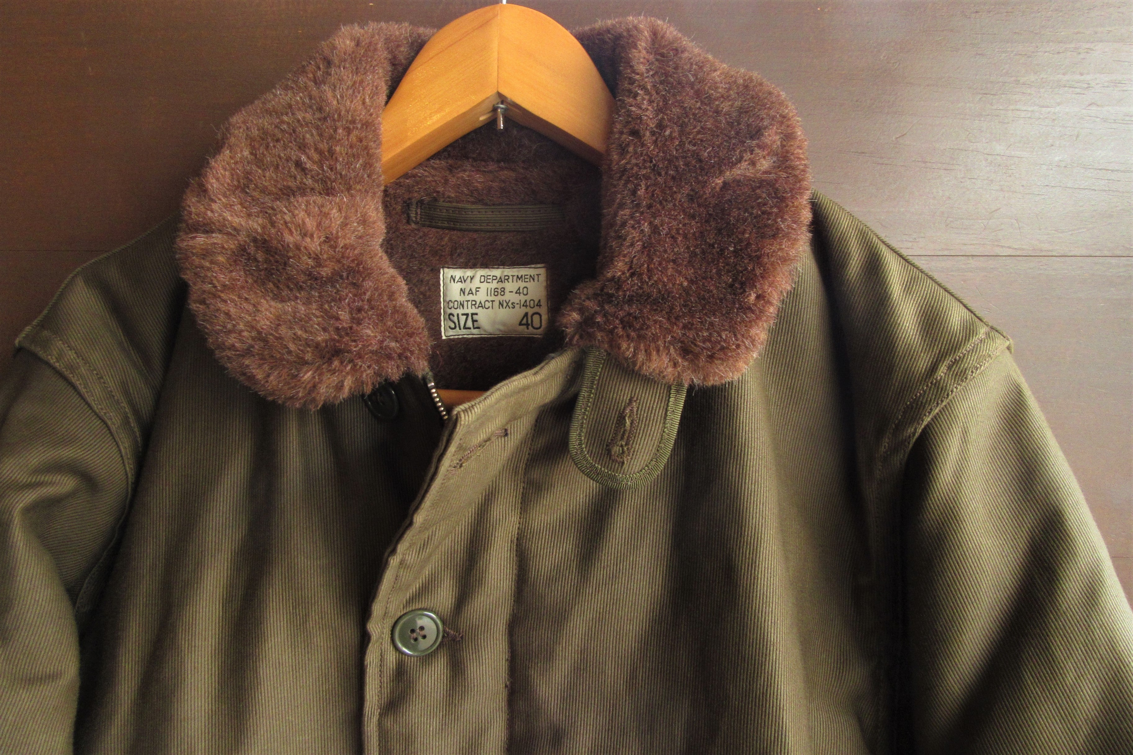 NAVY DEPARTMENT JACKET,DECK,ZIP TYPE N-1 – Stroke Clothing