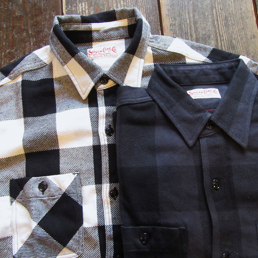 SUGAR CANE TWILL CHECK WORK SHIRT – Stroke Clothing