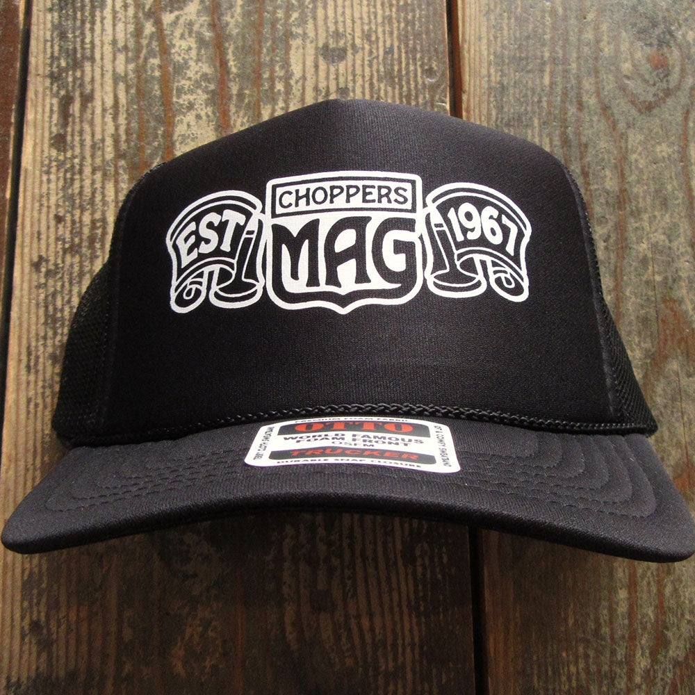 【CHOPPERS MAGAZINE】MESH TRUCKER HAT "CHOPPERS BANNER" – Stroke Clothing
